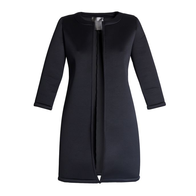 ES' GIVIEN ES' GIVIEN SPOLVERINO DONNA IN NEOPRENE BLACK | Mascheroni Moda ES' GIVIEN ES' GIVIEN SPOLVERINO DONNA IN NEOPRENE BLACK | Mascheroni Moda